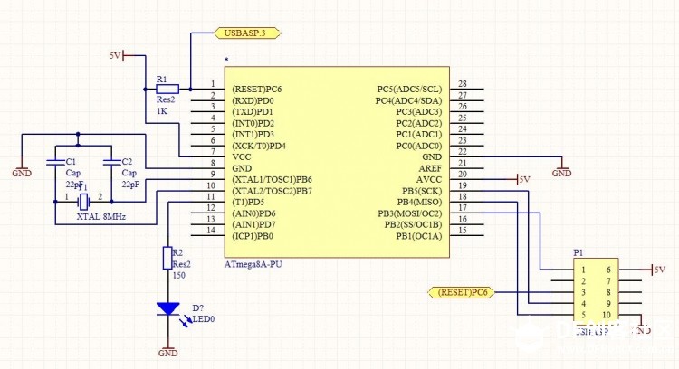 Arduino最小系统之ATmega8A-PU - DF创客社区 - 分享创造的喜悦